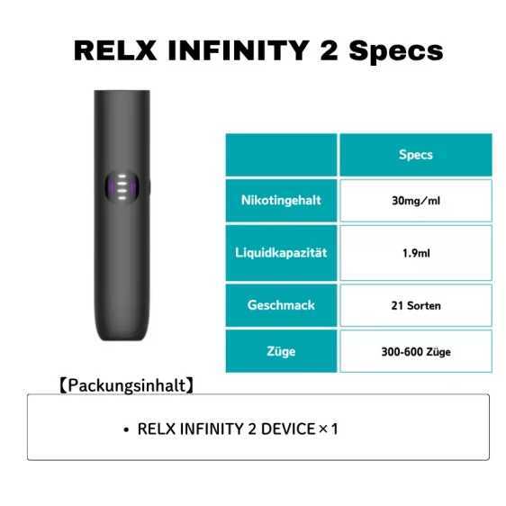 RELX Infinity 2 Plus Device (Alle Farbe) - Nur 23,5 € Kaufen